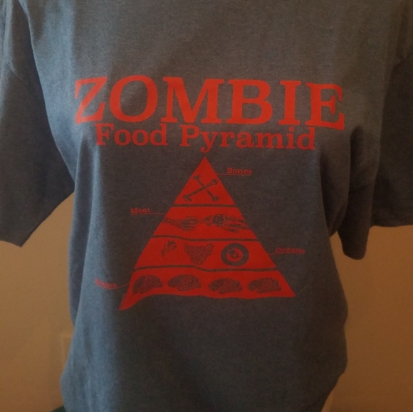 Evangelina's Closet | Shirts | Zombie Food Pyramid Tee New | Poshmark